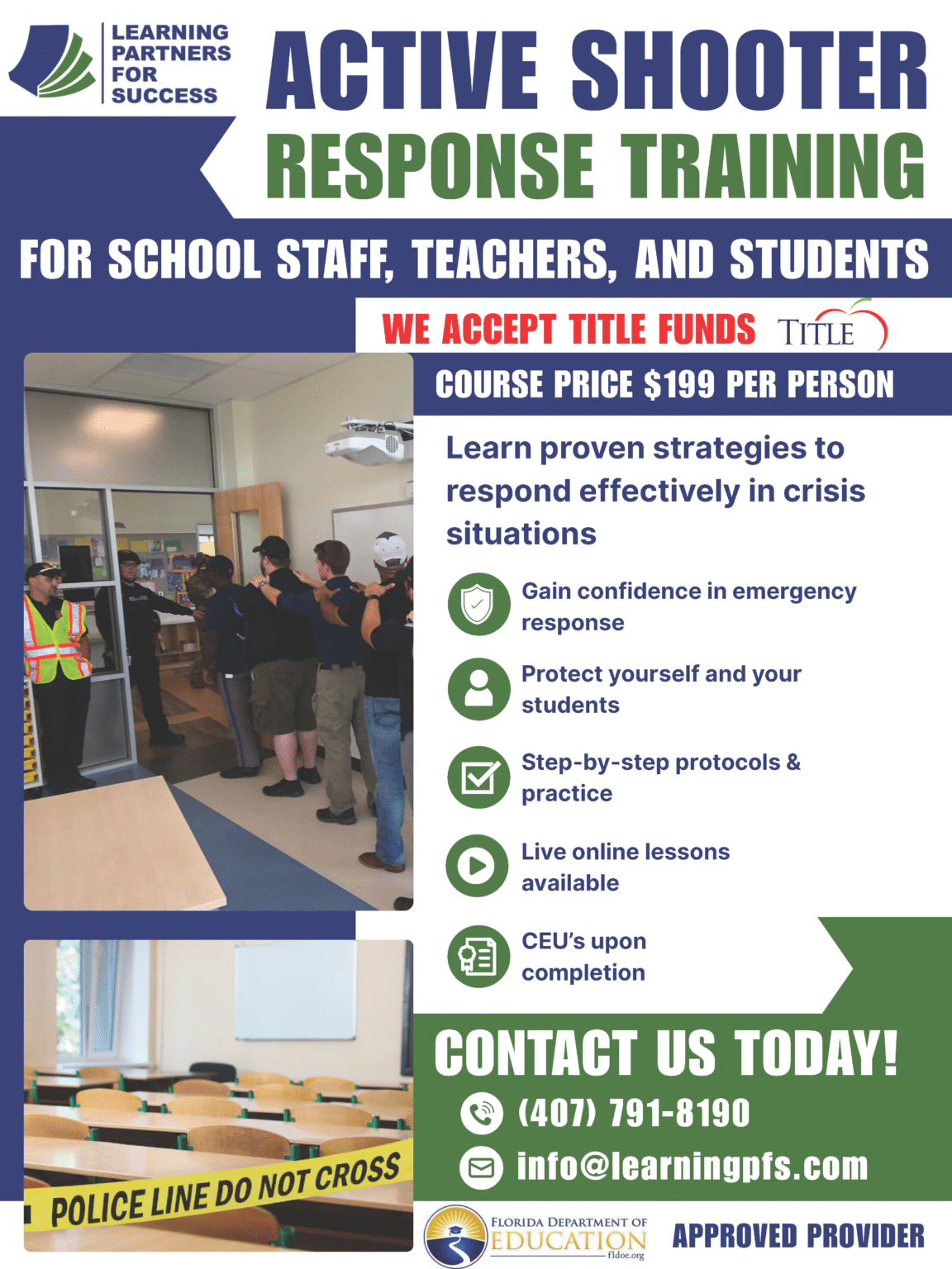 ACTIVE SHOOTER RESPONSE TRAINING – Learning Partners For Success